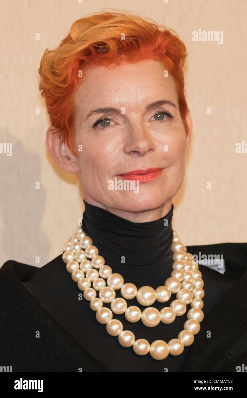 Costume designer Sandy Powell poses for photographers upon arrival at ...
