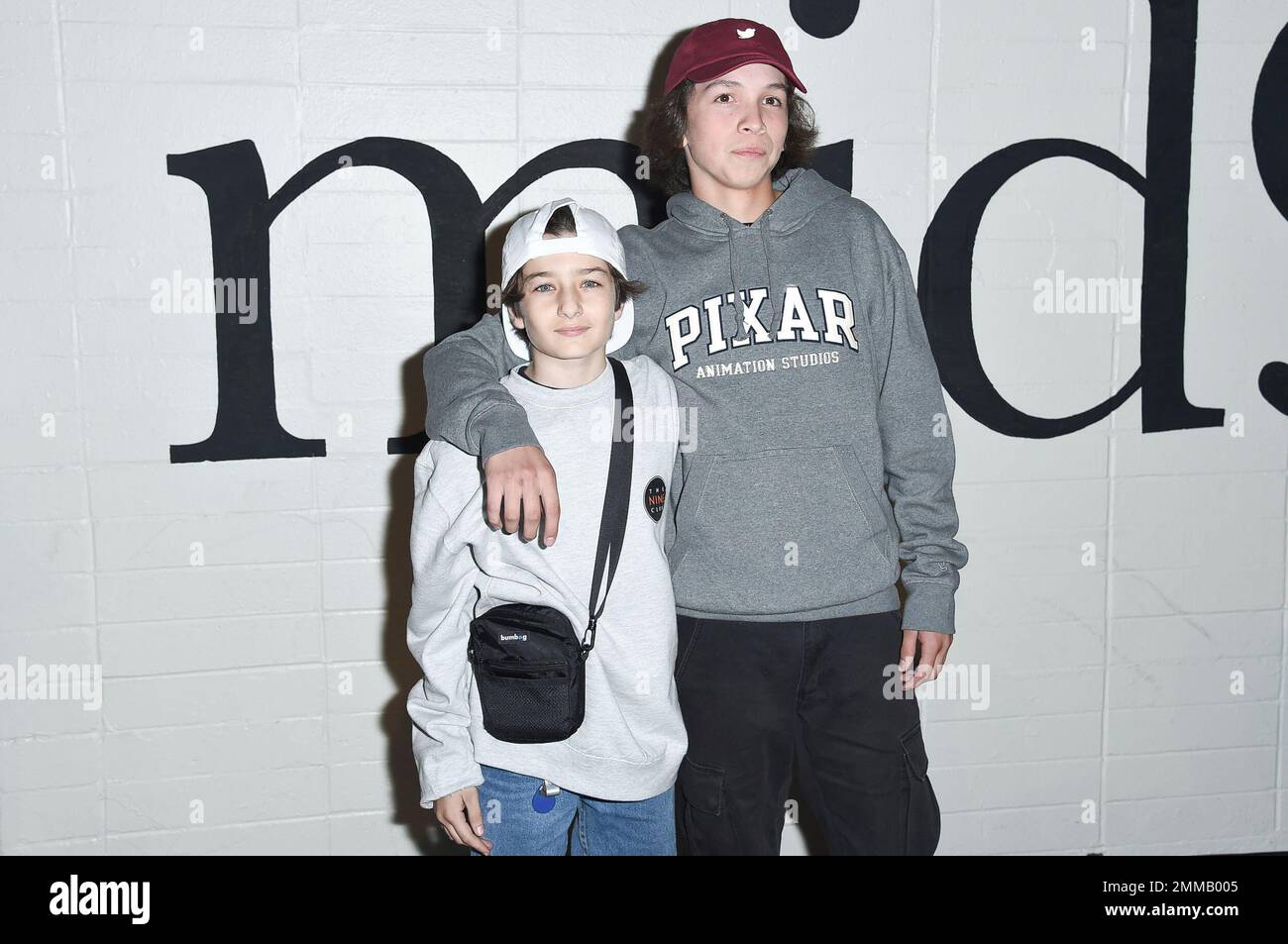 Sunny Suljic, left, and Gio Galicia attend a special screening of ...