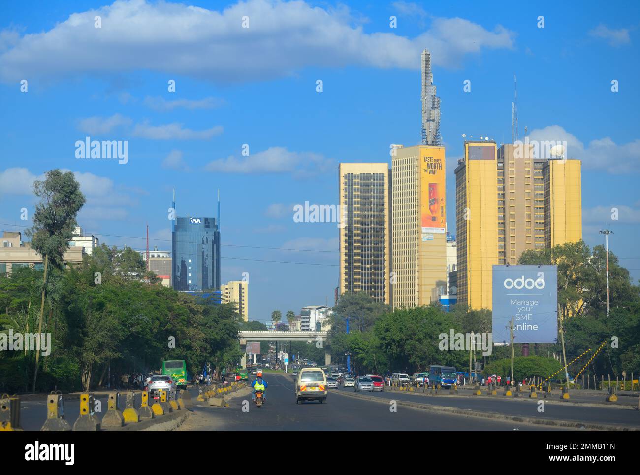 Traffic scenes around the CBD on the Nairobi Highway, Nairobi KE Stock ...