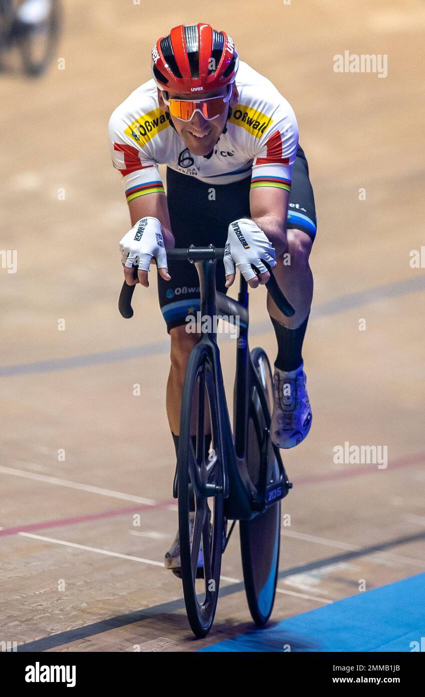 Berlin, Germany. 29th Jan, 2023. Cycling: Berlin Six-Day Race, Madison ...