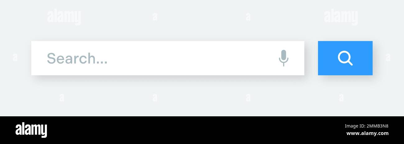 Search bar template. Internet browser engine with search box, address ...