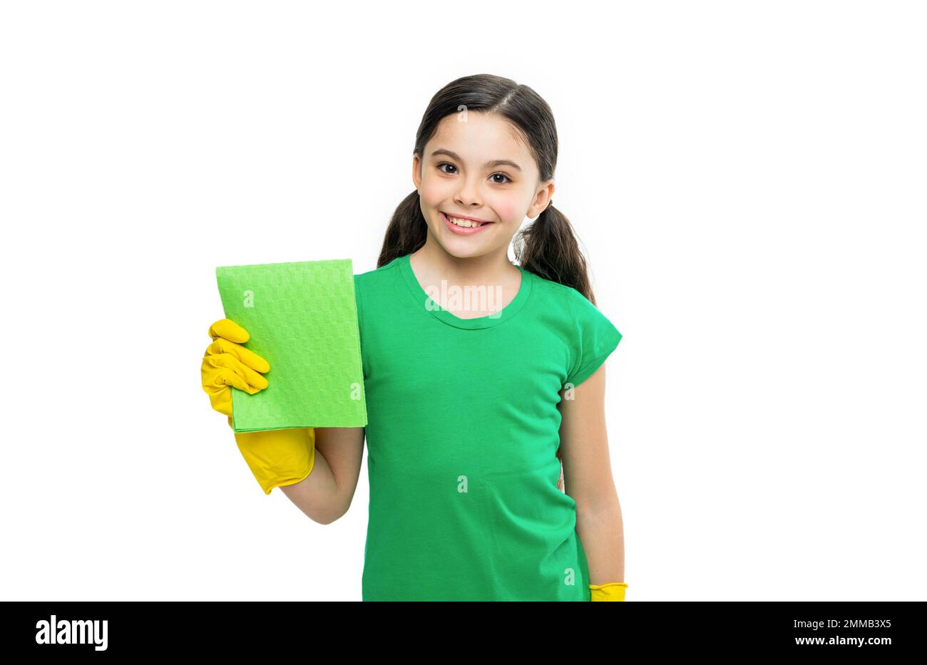 photo of girl cleaner do chores with duster. girl cleaner do chores ...