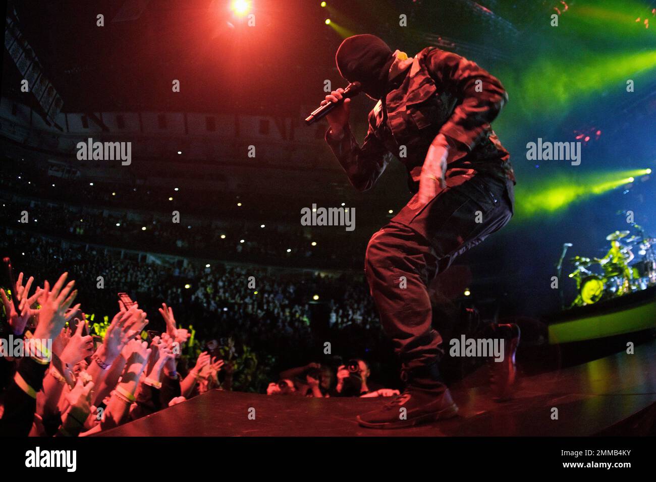 Tyler Joseph of Twenty One Pilots performs during "The Bandito Tour" at ...