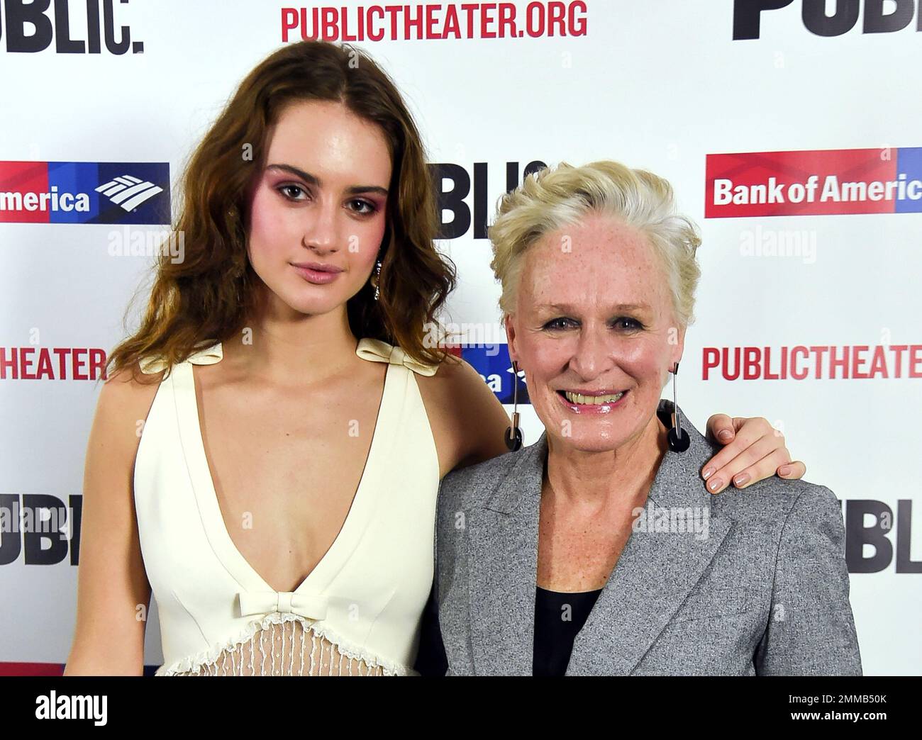 Actress Grace Van Patten, left, and Glenn Close attend the opening ...