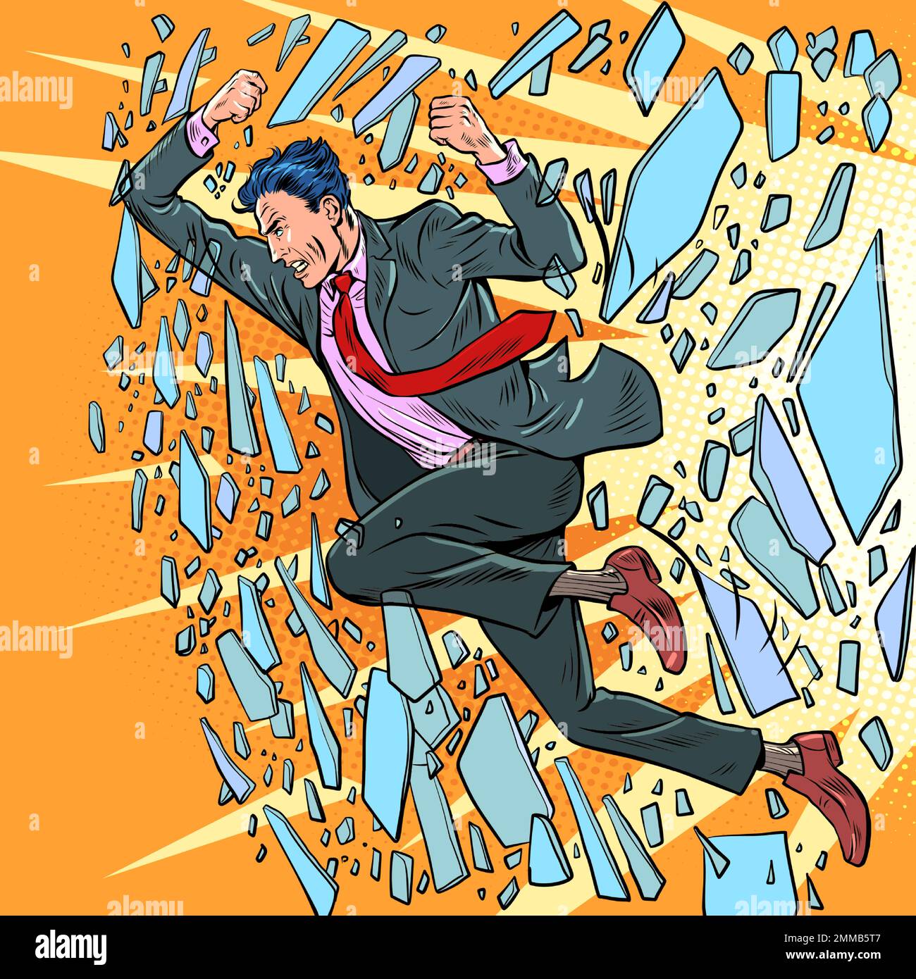 Hand punch window Stock Vector Images - Alamy