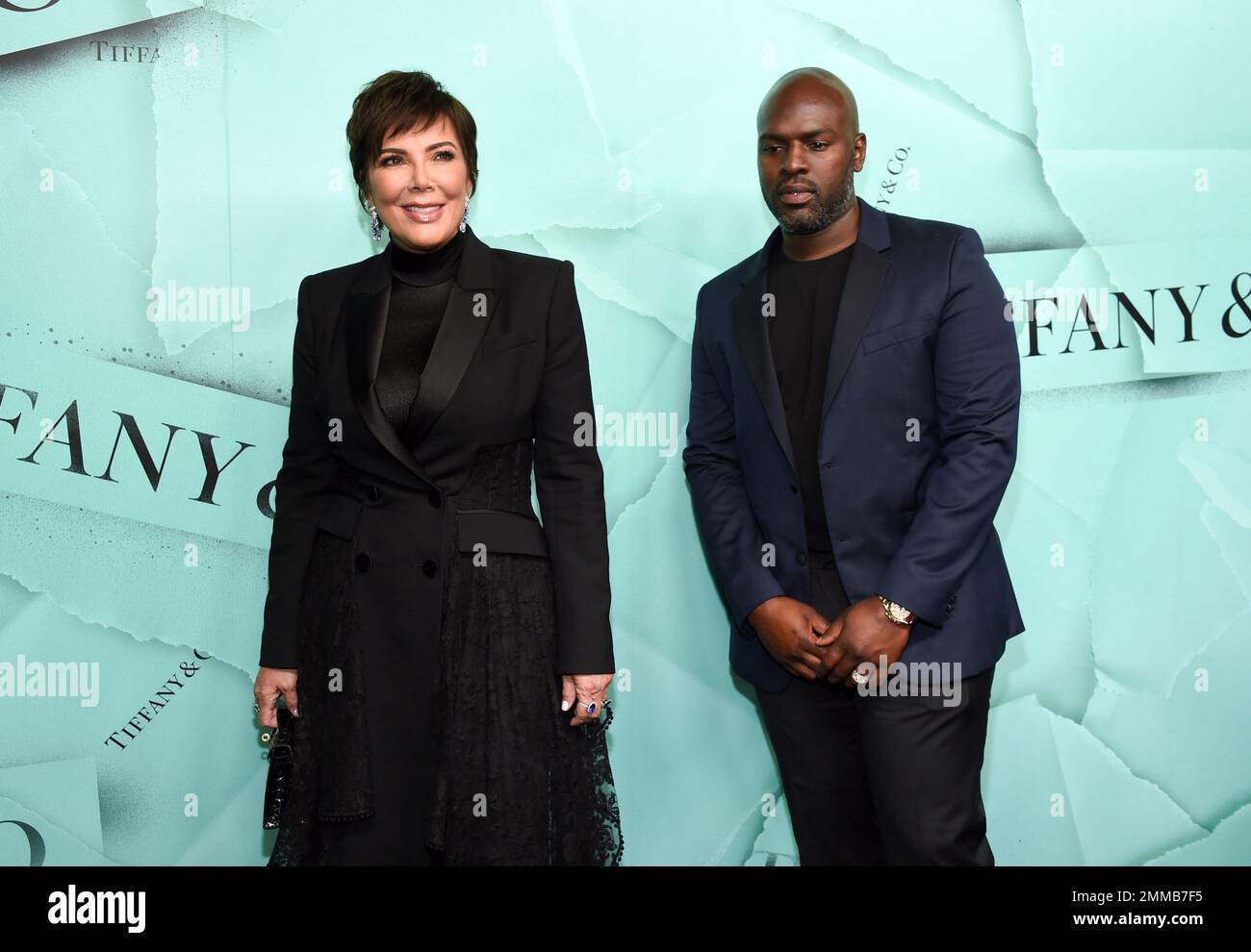 Television personality Kris Jenner, left, and boyfriend Corey Gamble ...