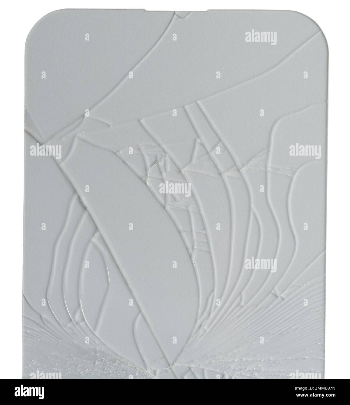 Broken screen of smartphone isolated close up view Stock Photo - Alamy