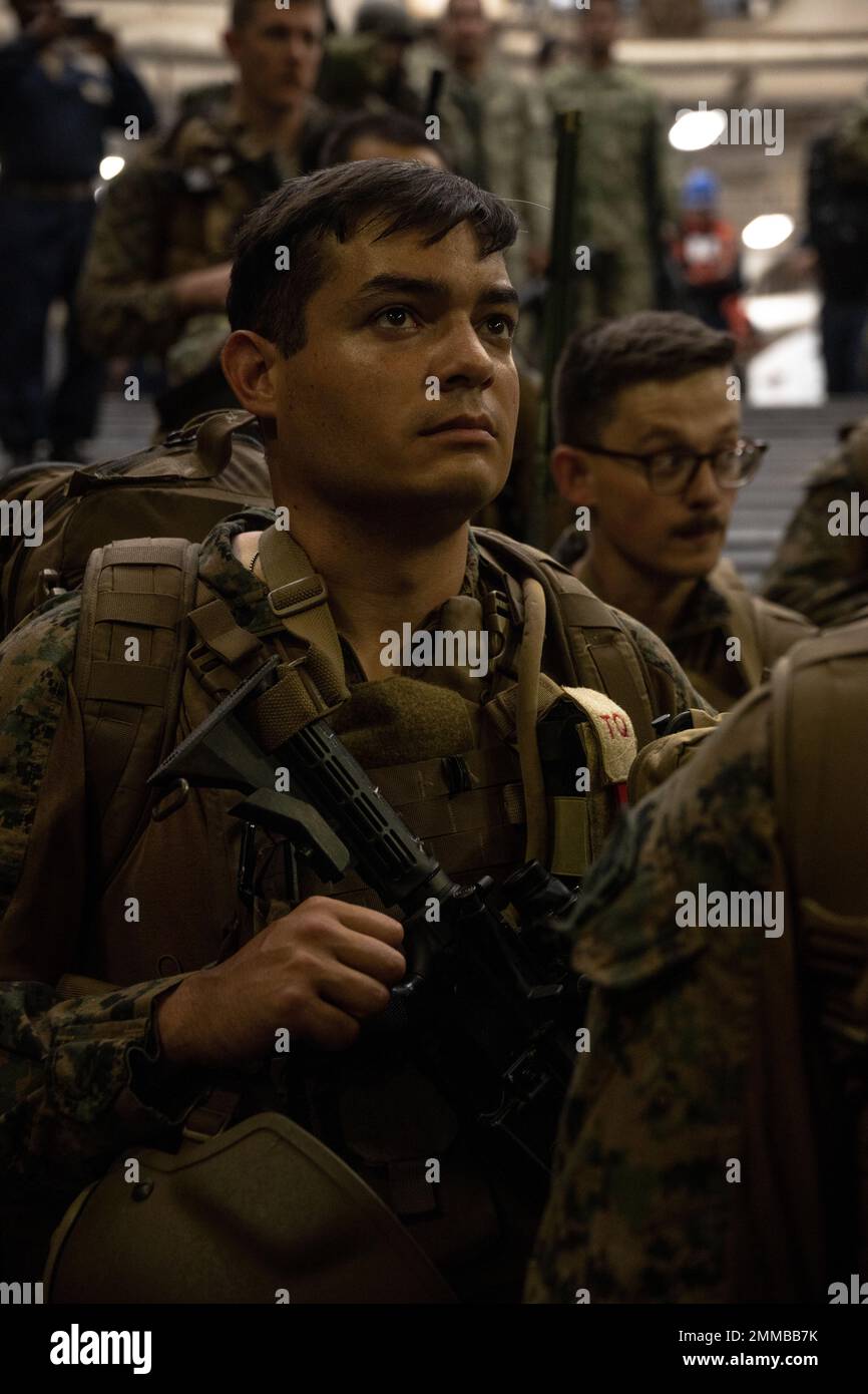 U.S. Marine Corps Lance Cpl. Joseph Alvarado, a forward observer with ...