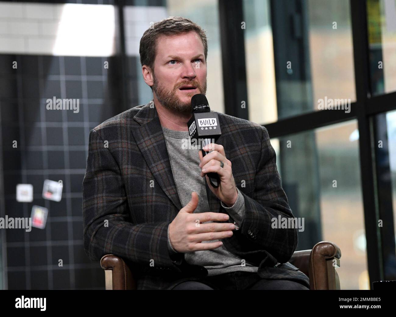 Professional race car driver Dale Earnhardt Jr. participates in the ...