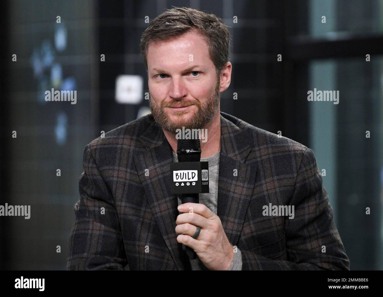 Professional race car driver Dale Earnhardt Jr. participates in the ...