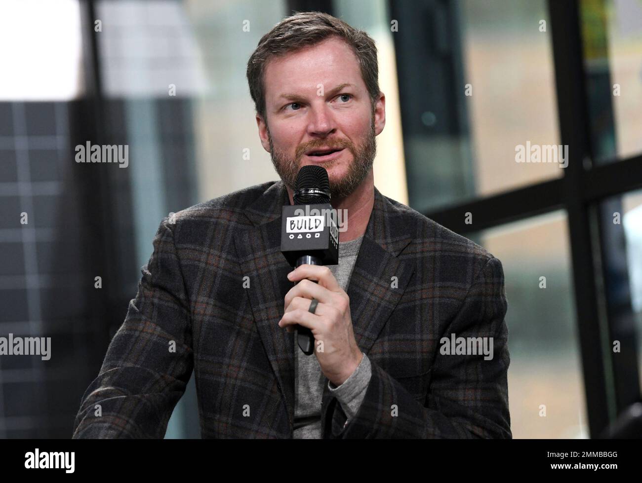 Professional race car driver Dale Earnhardt Jr. participates in the ...