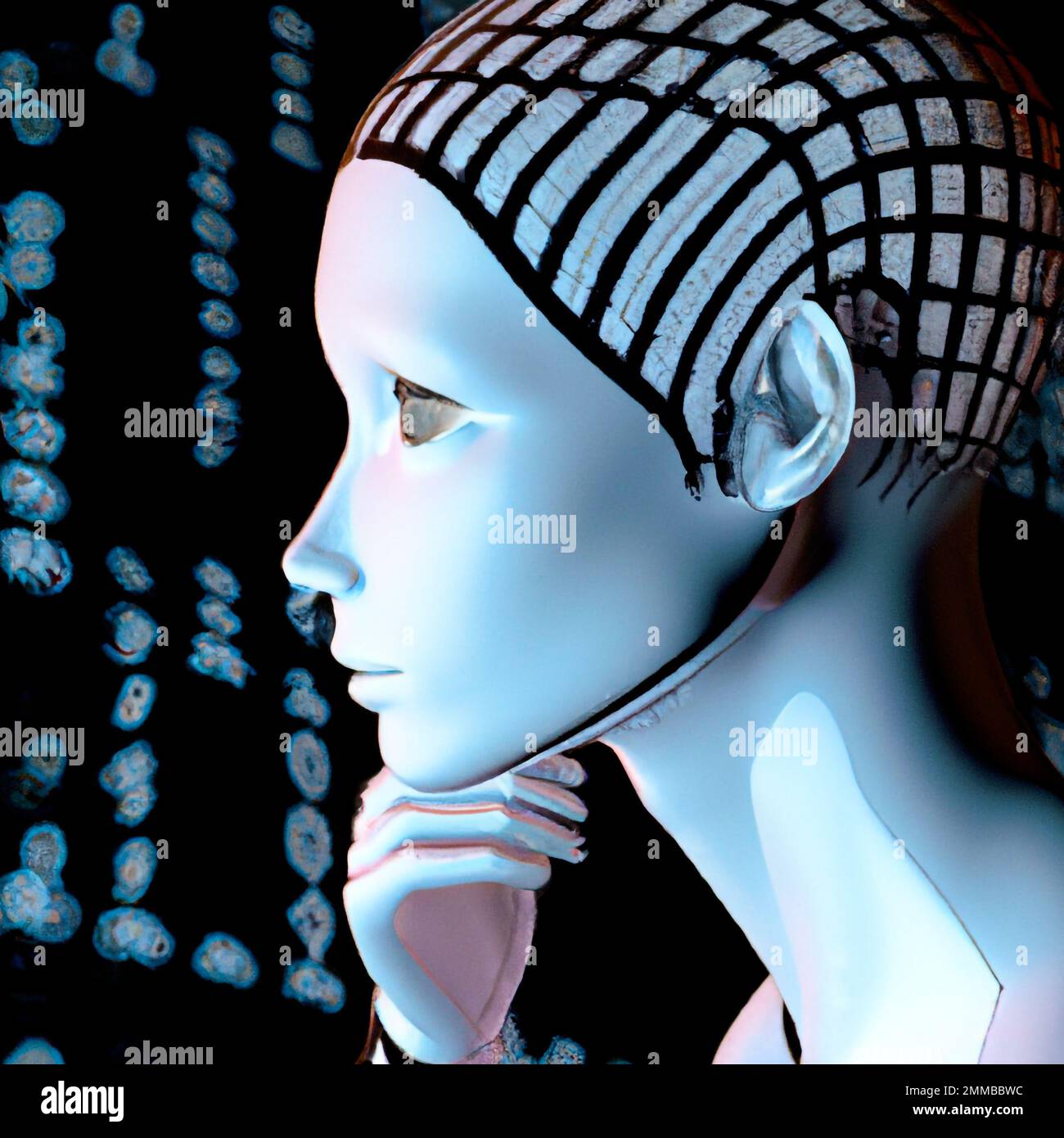 Cyber Girl humanoid robot with artificial intelligence – Digital 3D ...