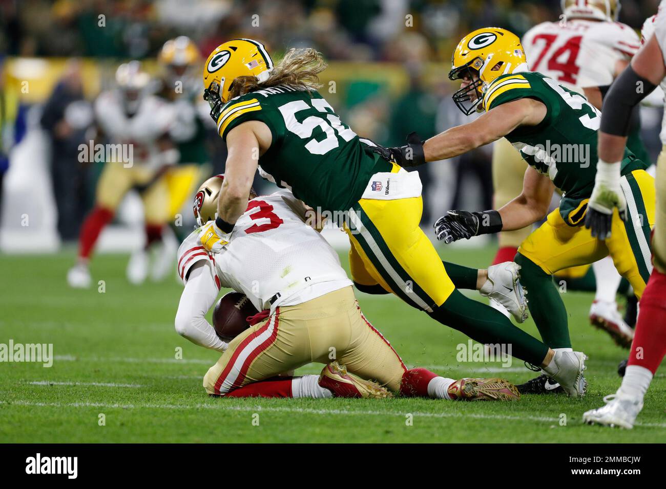 Green Bay Packers linebacker Clay Matthews (52) sacks San Francisco ...