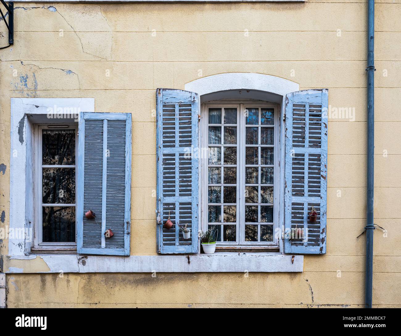 Marseille, Provence, France, 12 31 2022 - Traditional windows of a ...