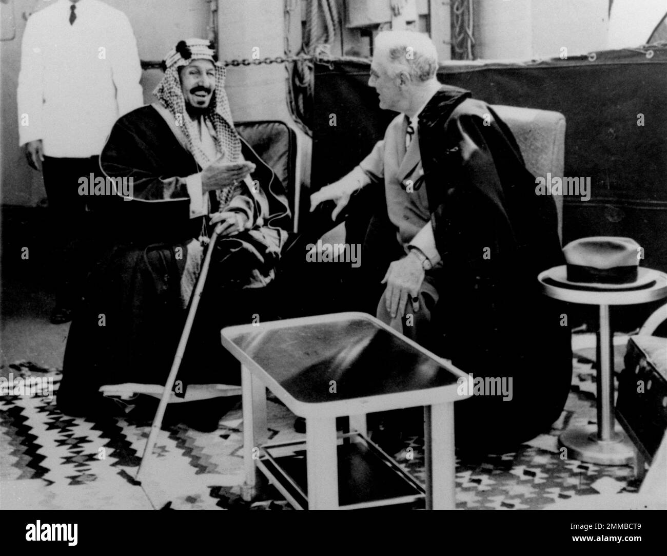 FILE - In this Feb. 14, 1945 file photo, U.S. President Franklin D ...