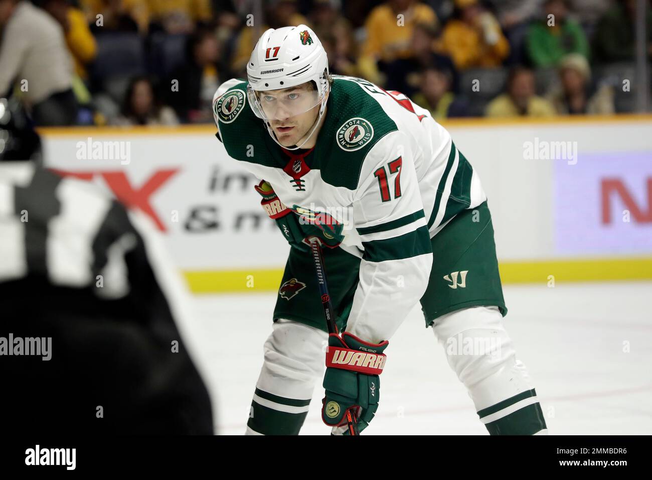 Minnesota Wild left wing Marcus Foligno plays against the Nashville ...
