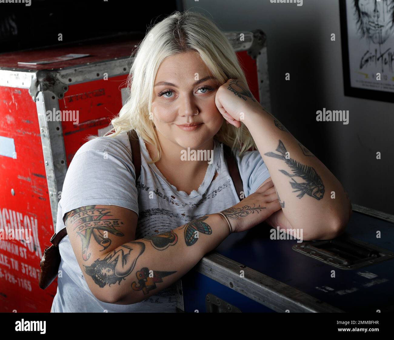 In this Sept. 20, 2018, photo, singer Elle King poses in Nashville ...