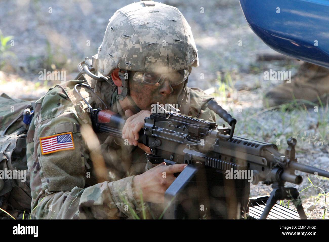 Basic Combat Training Field Training Exercise with machine gun, 79th ...
