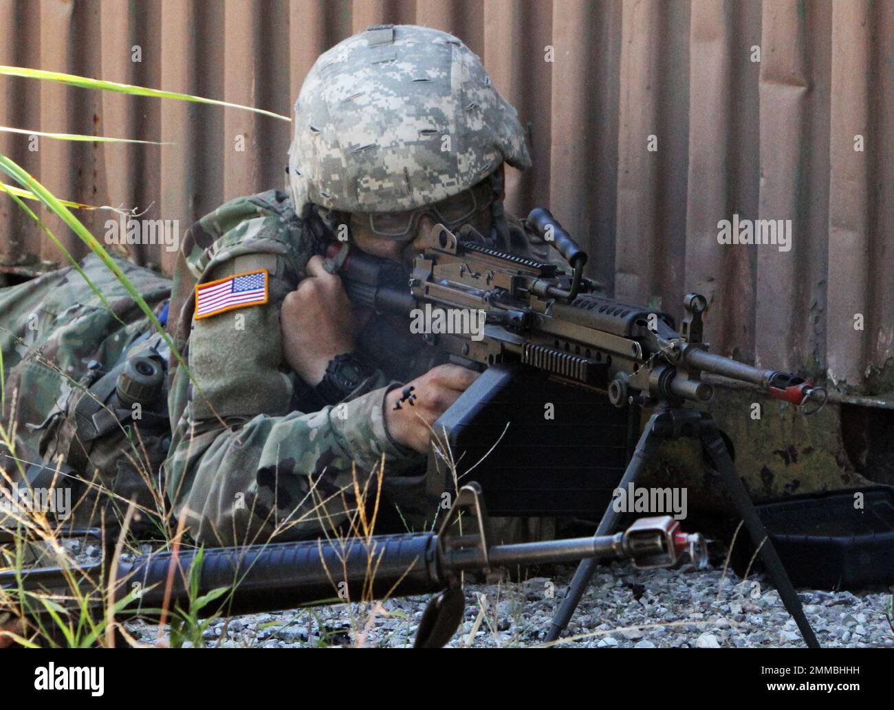 Basic Combat Training Field Training Exercise with machine gun, 79th ...