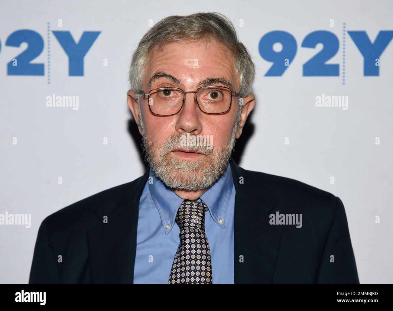 Economist Paul Krugman poses before a conversation at the 92nd Street Y ...
