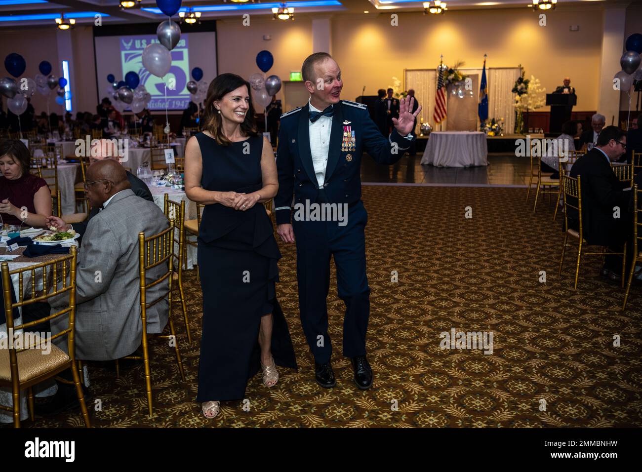 U.S. Air Force Col. Derek Salmi, 60th Air Mobility Wing commander, and ...