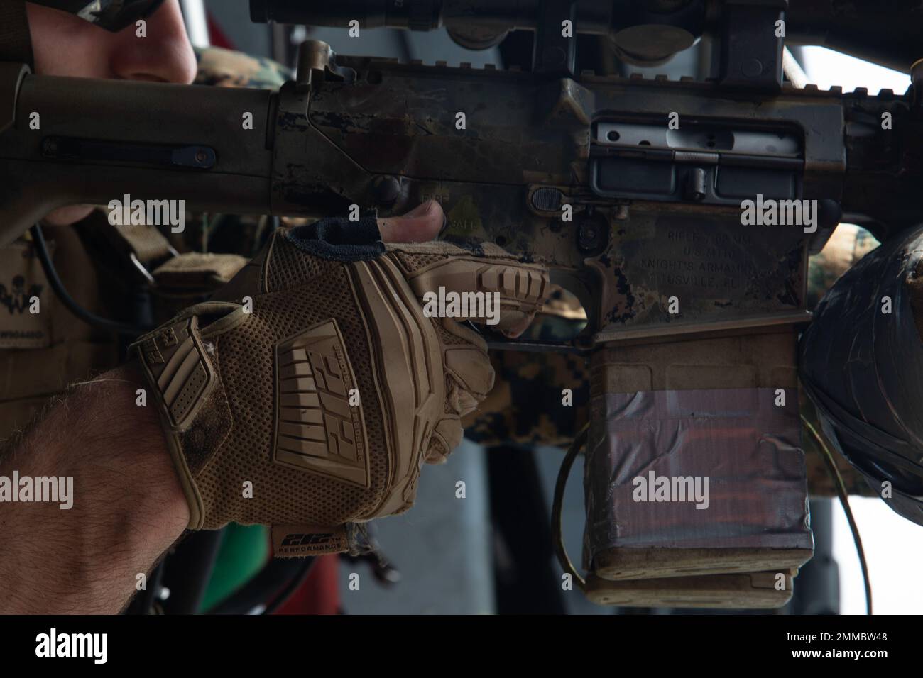 U.S. Marine Corps Sgt. Robert “Bobby” Doerr Jr. a scout sniper with Battalion Landing Team 2/5 ...