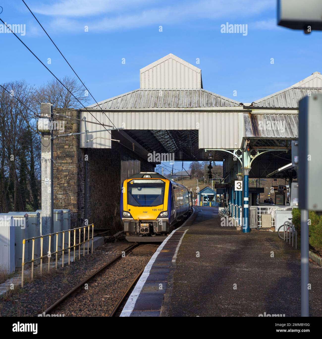Northern Rail CAF class 195 train at Oxenholme the Lake District ...