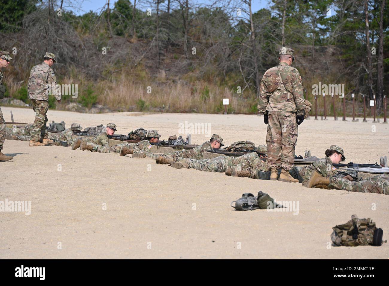 The Princeton Army ROTC is shown here on Range 20 on the Fort Dix Range ...