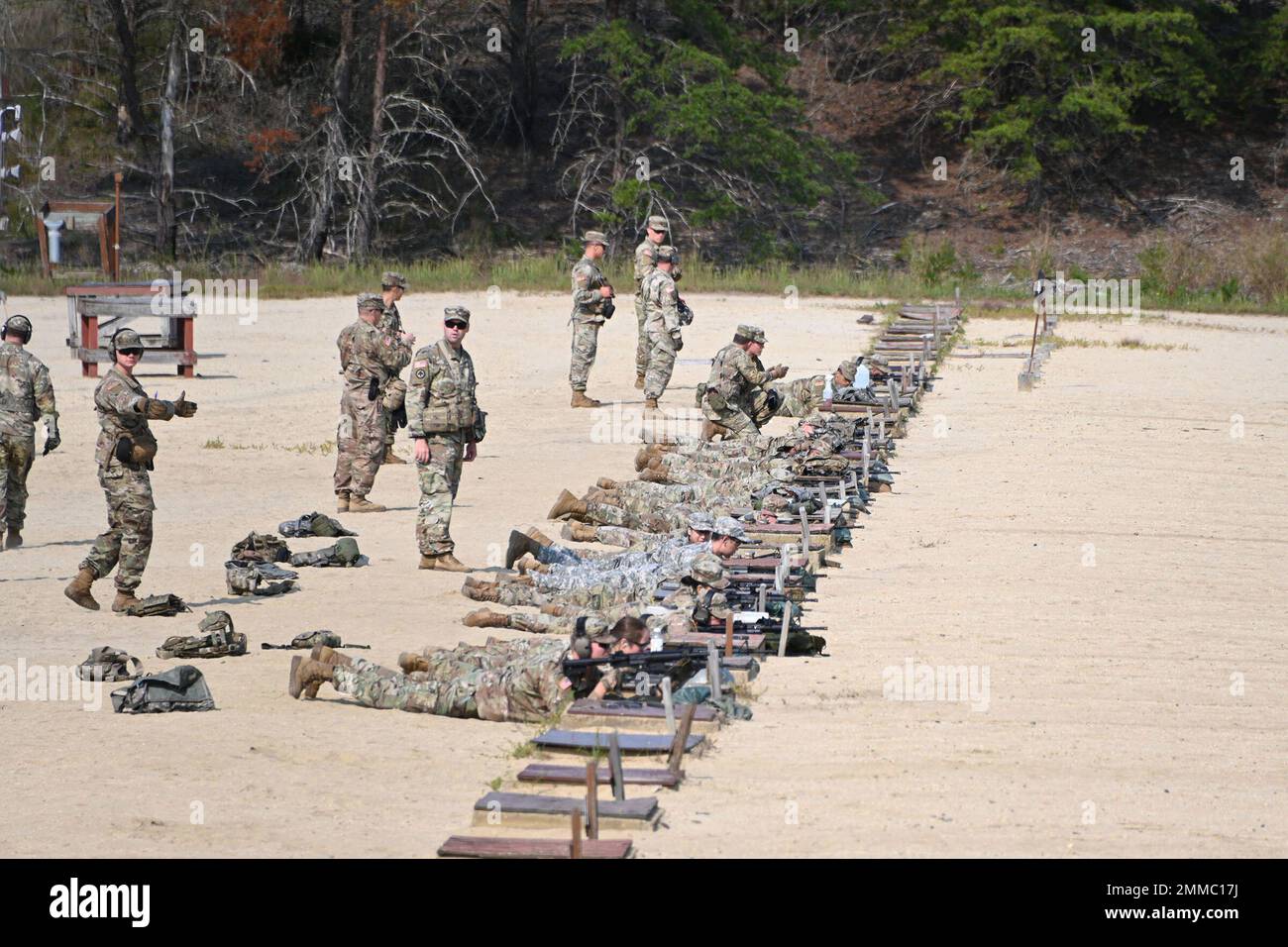 The Princeton Army ROTC is shown here on Range 20 on the Fort Dix Range ...