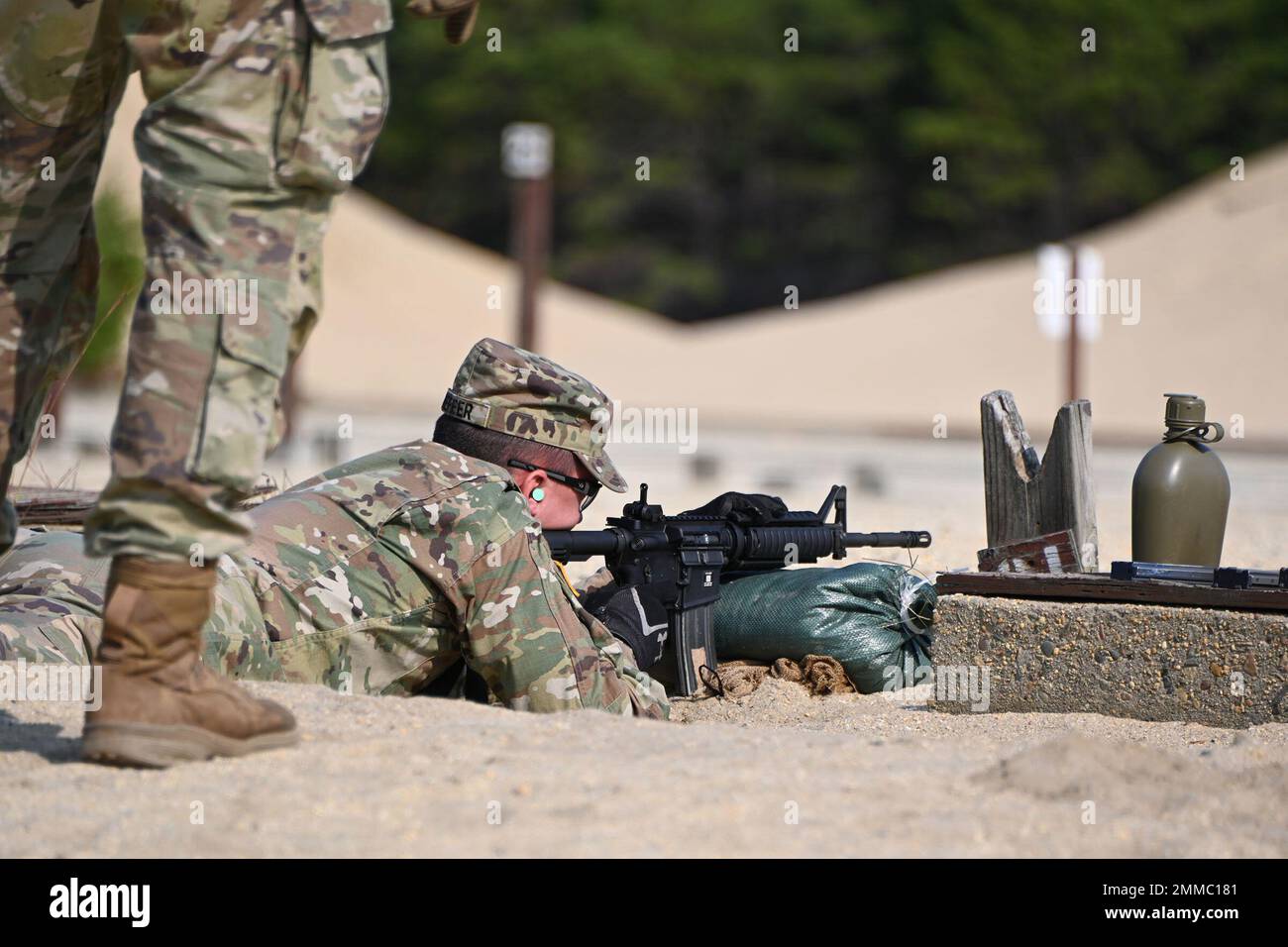 The Princeton Army ROTC is shown here on Range 20 on the Fort Dix Range ...
