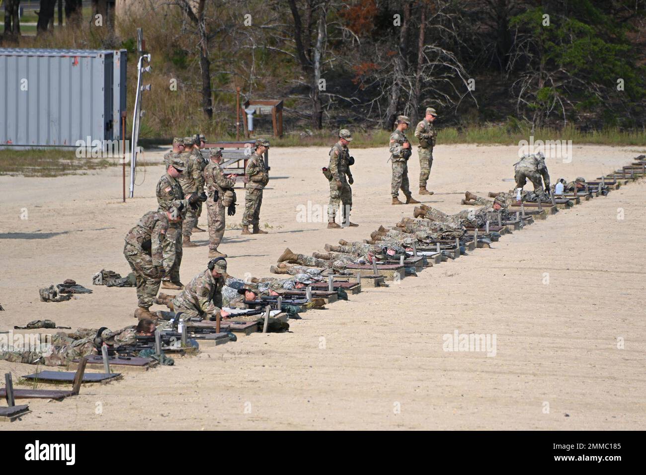 The Princeton Army ROTC is shown here on Range 20 on the Fort Dix Range ...