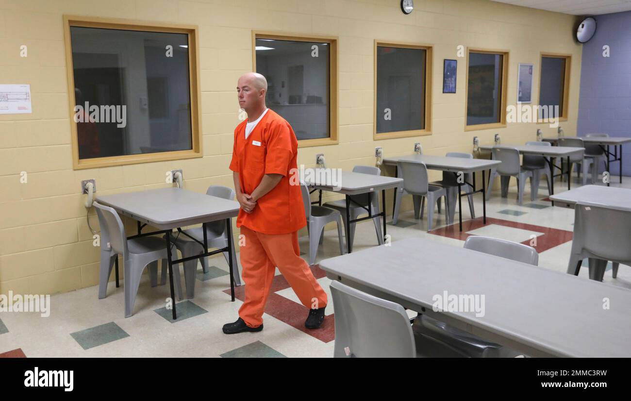 In this Tuesday, Oct. 9, 2018, photo, inmate Russell Henderson returns ...