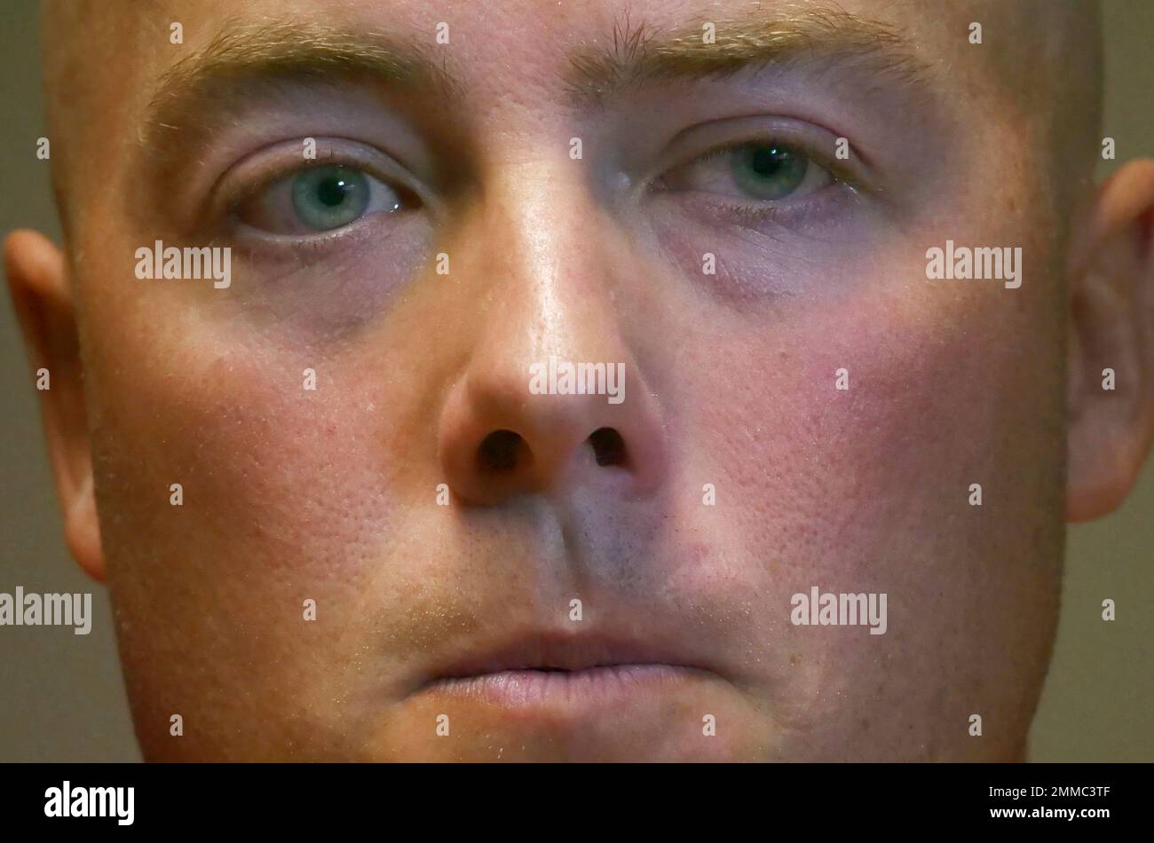 In this Tuesday, Oct. 9, 2018, photo, inmate Russell Henderson looks on ...