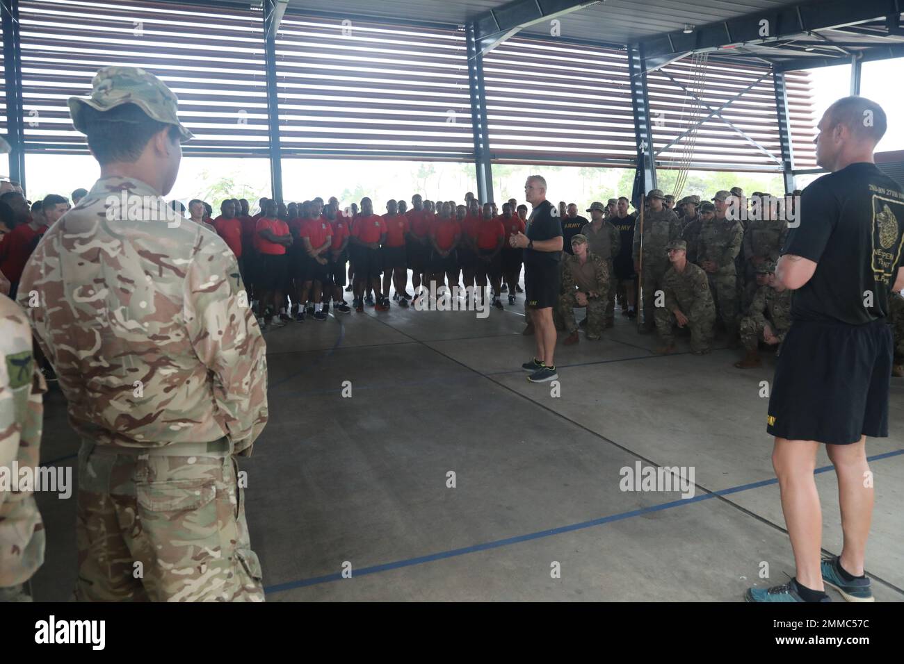 Col. Michael van Welie, left, Deputy Commander, Interoperability, 25th ...