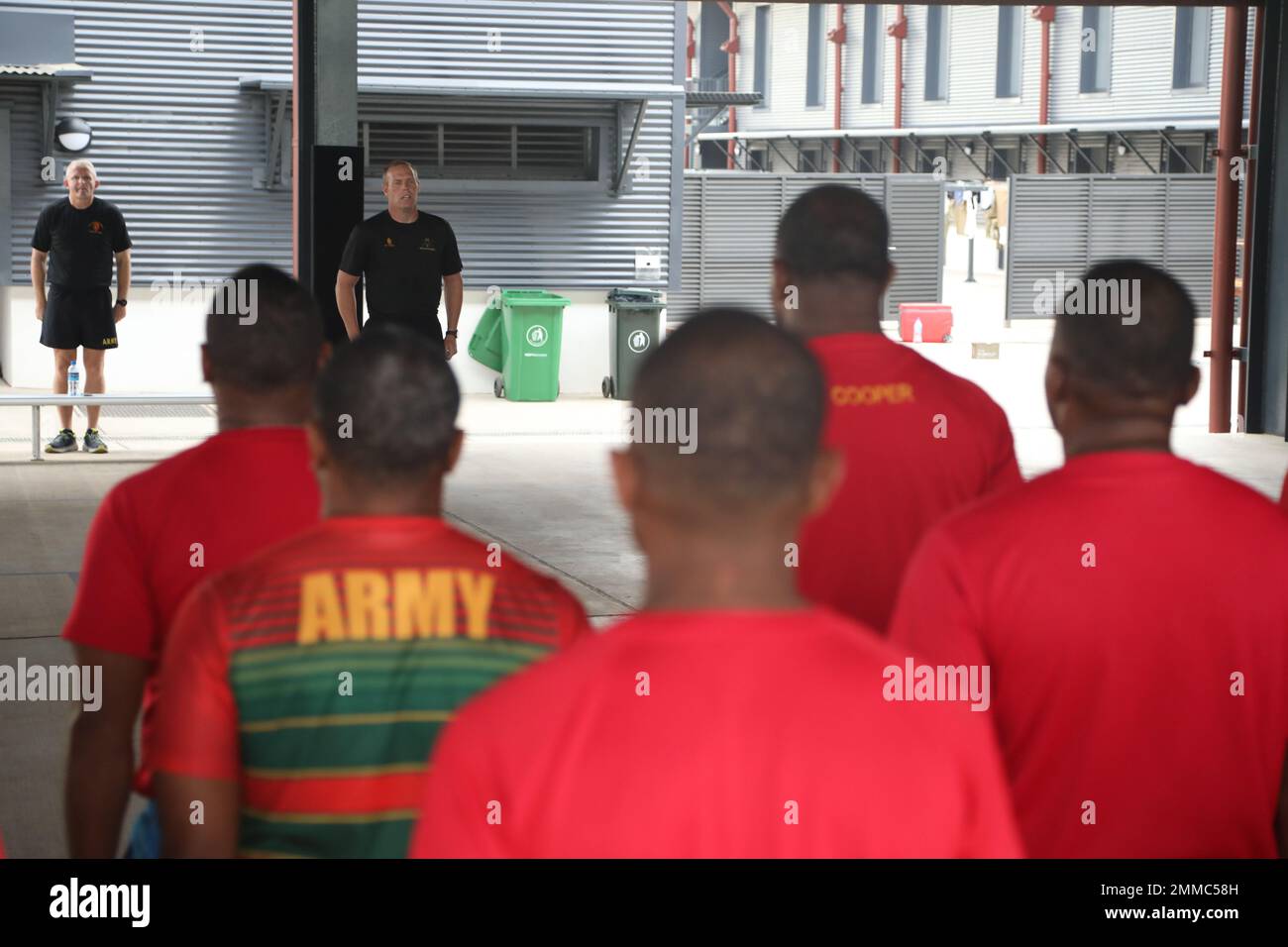 Col. Michael van Welie, left Deputy Commander, Interoperability, 25th ...