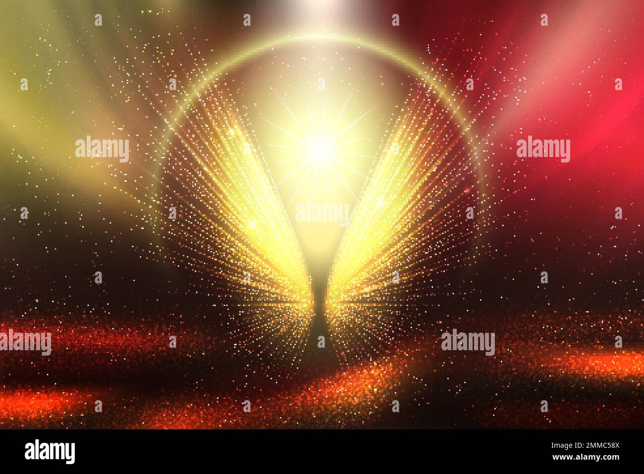 Luxury background with leading lines from point in middle with ...