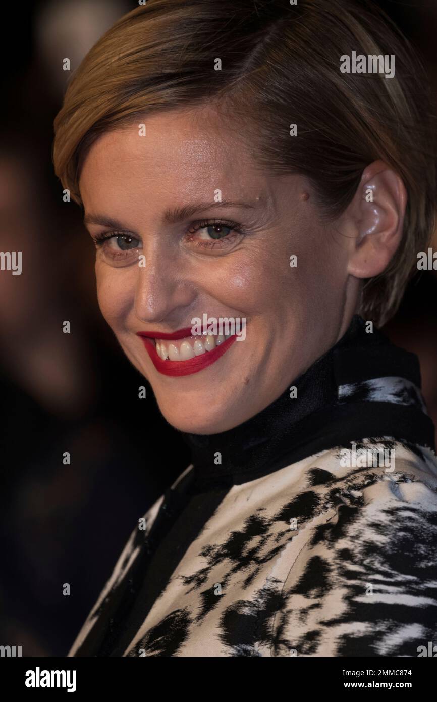Denise Gough poses for photographers upon arrival at the premiere of ...