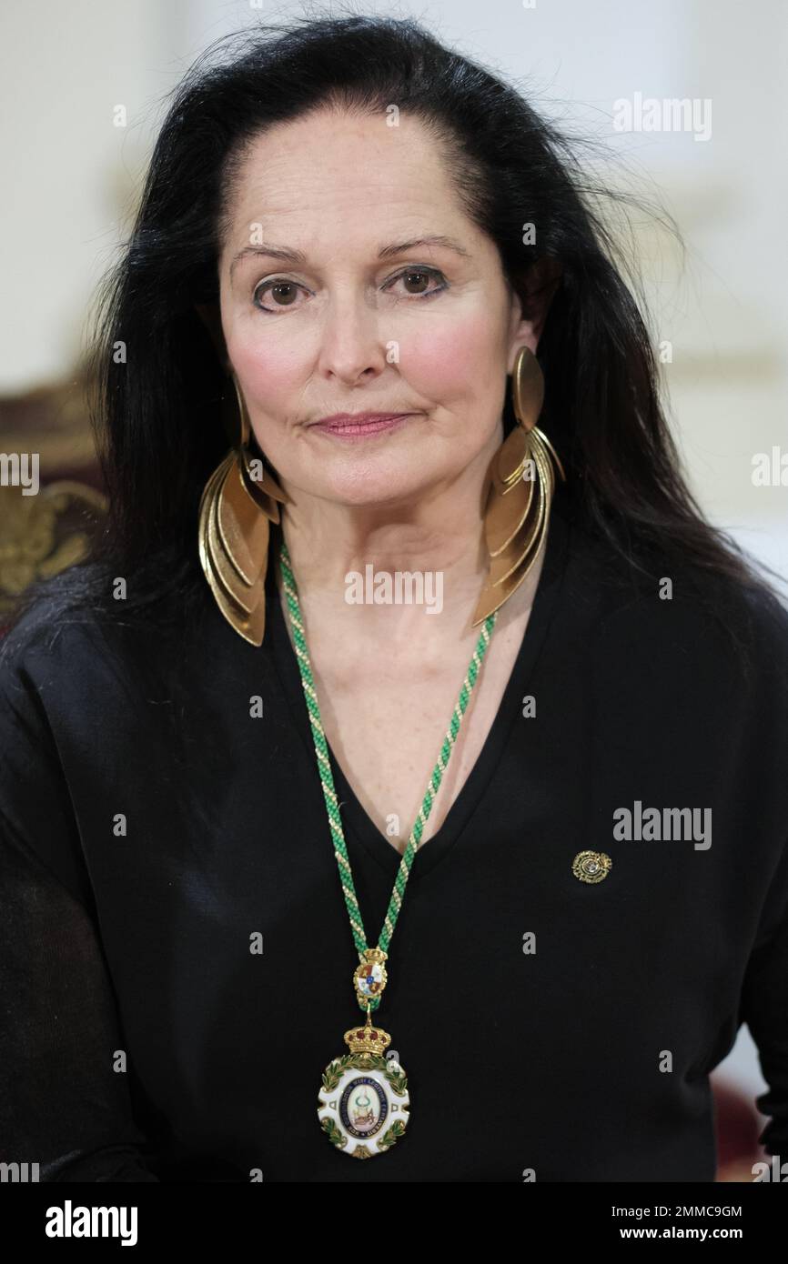 The artist Isabel Muñoz poses during the portrait session at RABASF in ...