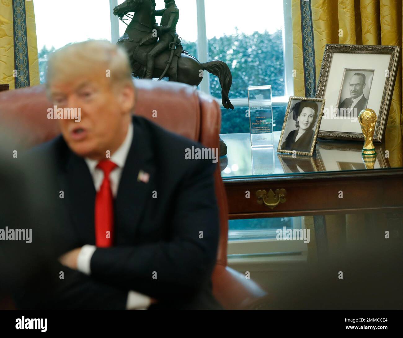 Portraits of President Donald Trump's parents Mary Anne MacLeod Trump ...