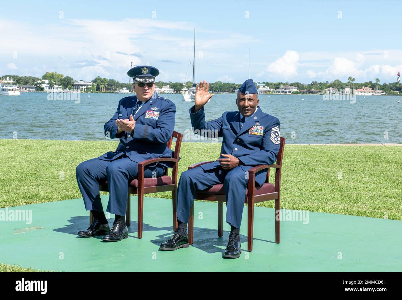 U.S. Air Force Command Chief Master Sgt. Tracey D. Canady, the 10th ...