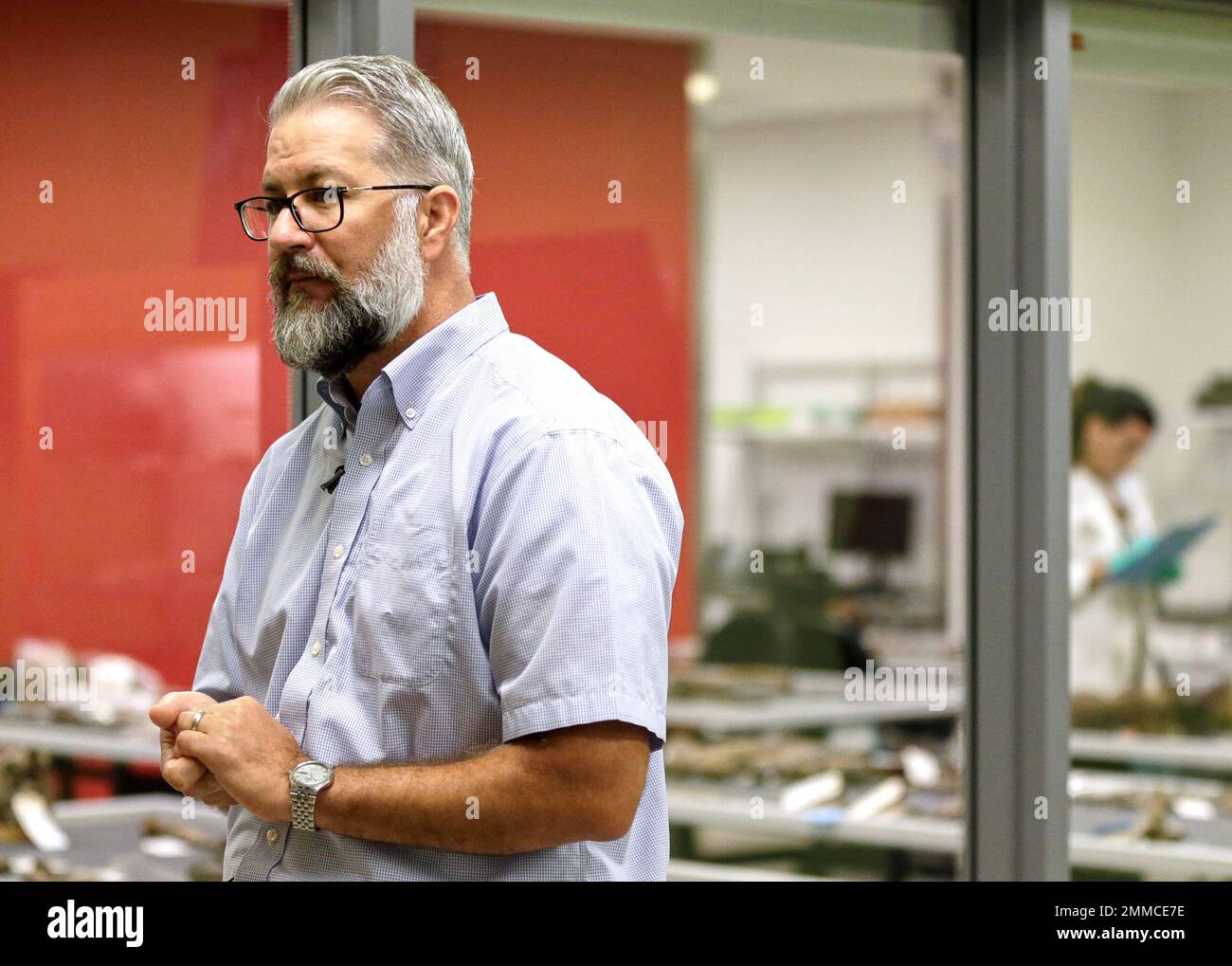 In this Sept. 18, 2018 photo, Franklin Damann, deputy lab director of ...