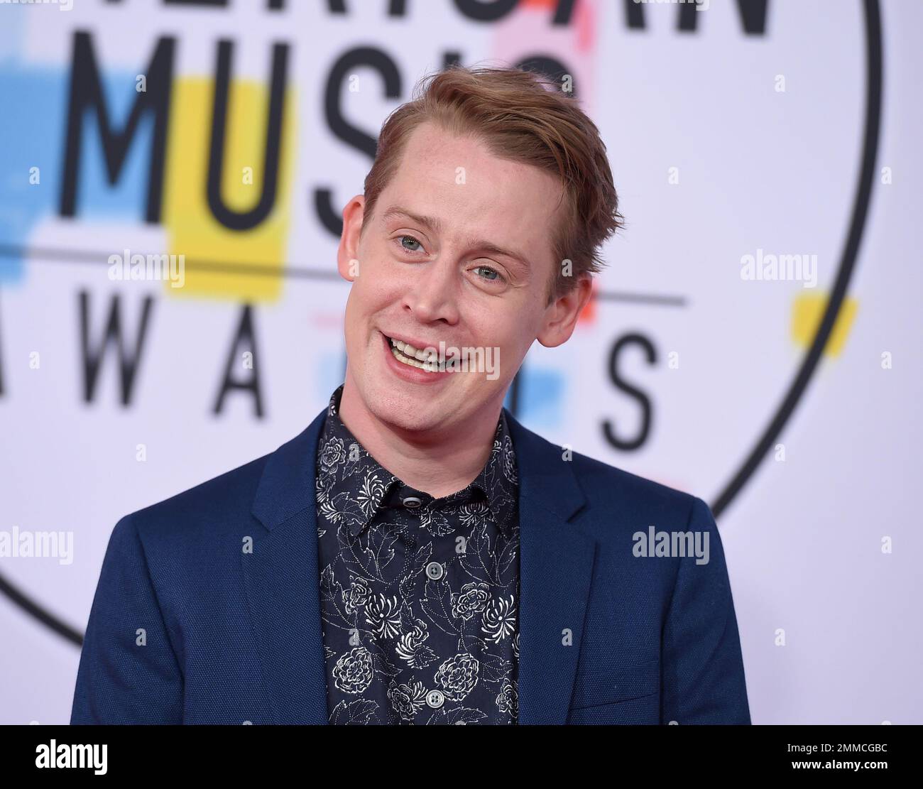 Macaulay Culkin arrives at the American Music Awards on Tuesday, Oct. 9 ...