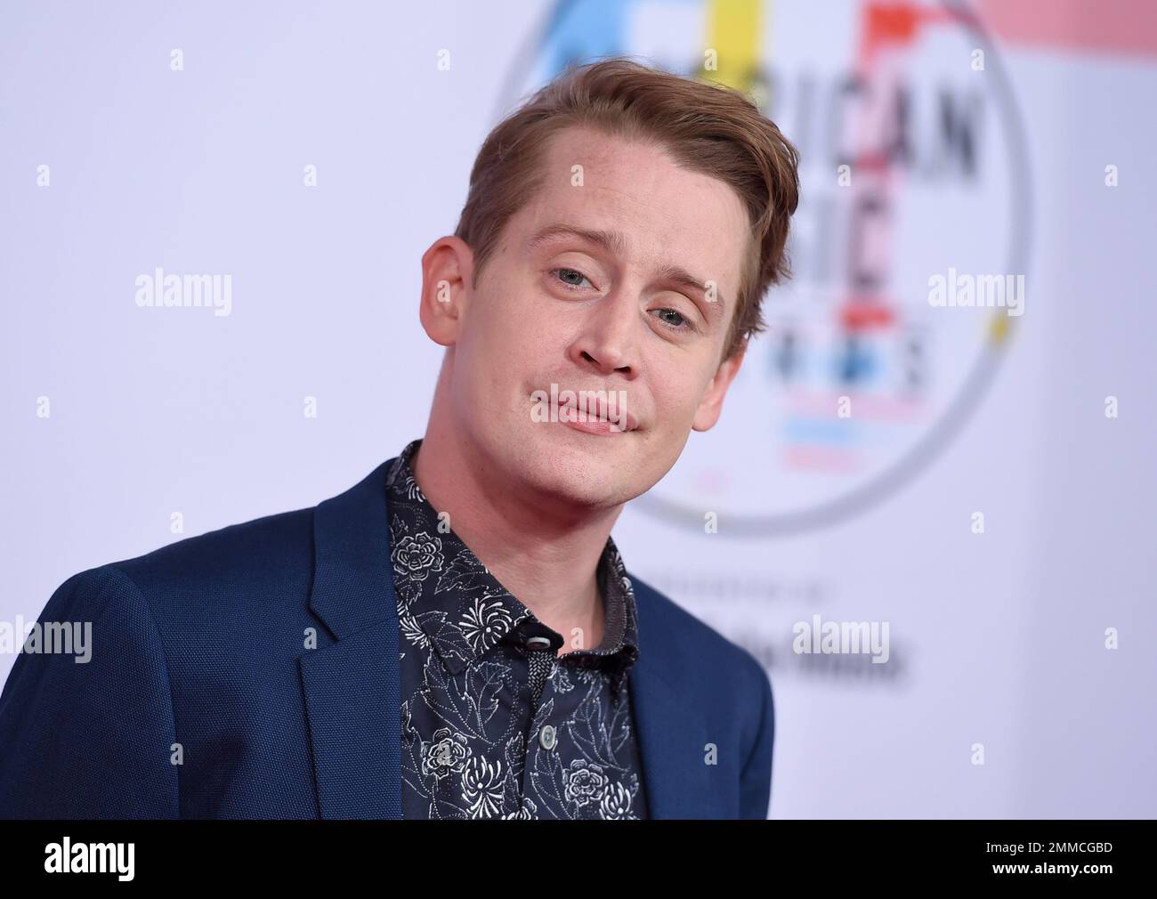 Macaulay Culkin arrives at the American Music Awards on Tuesday, Oct. 9 ...