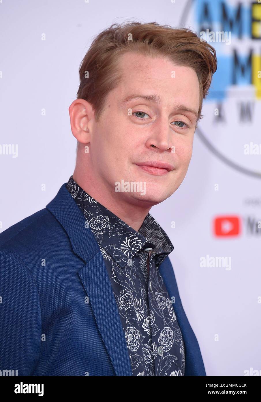 Macaulay Culkin arrives at the American Music Awards on Tuesday, Oct. 9 ...