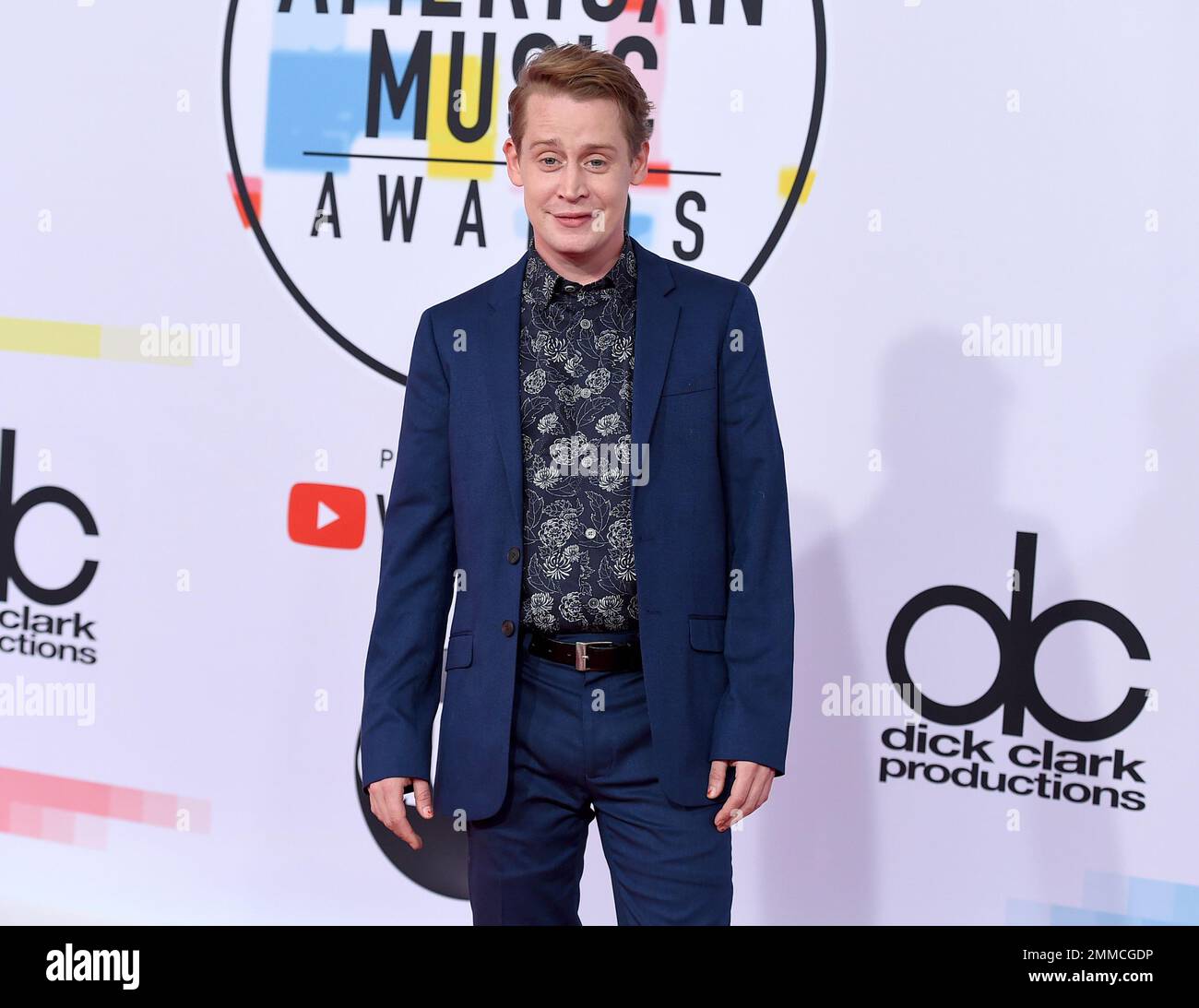 Macaulay Culkin arrives at the American Music Awards on Tuesday, Oct. 9 ...