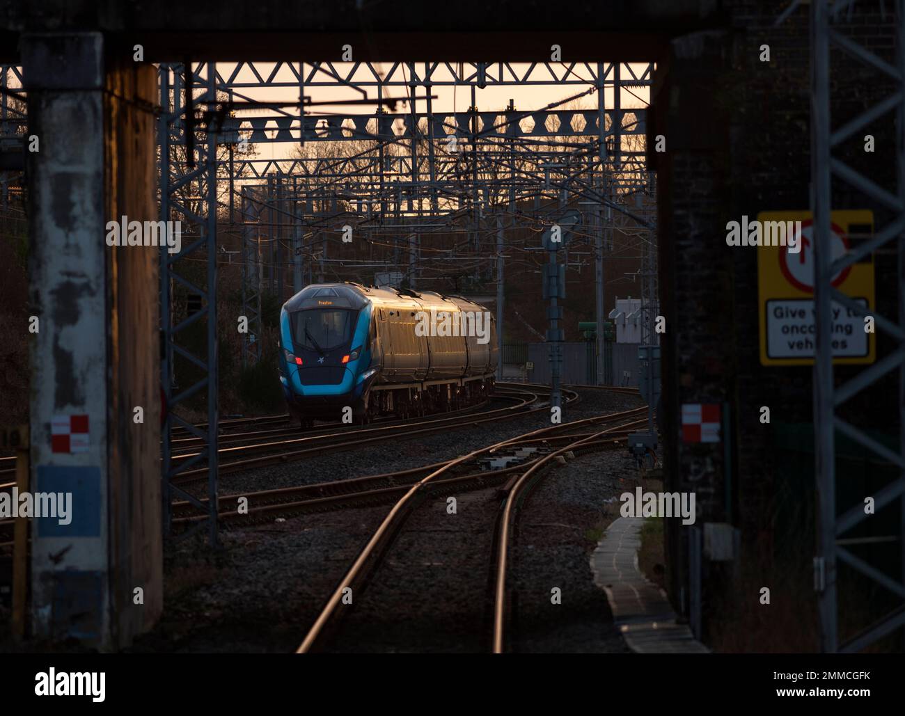 First Transpennine Express class 397 electric train on the west coast ...