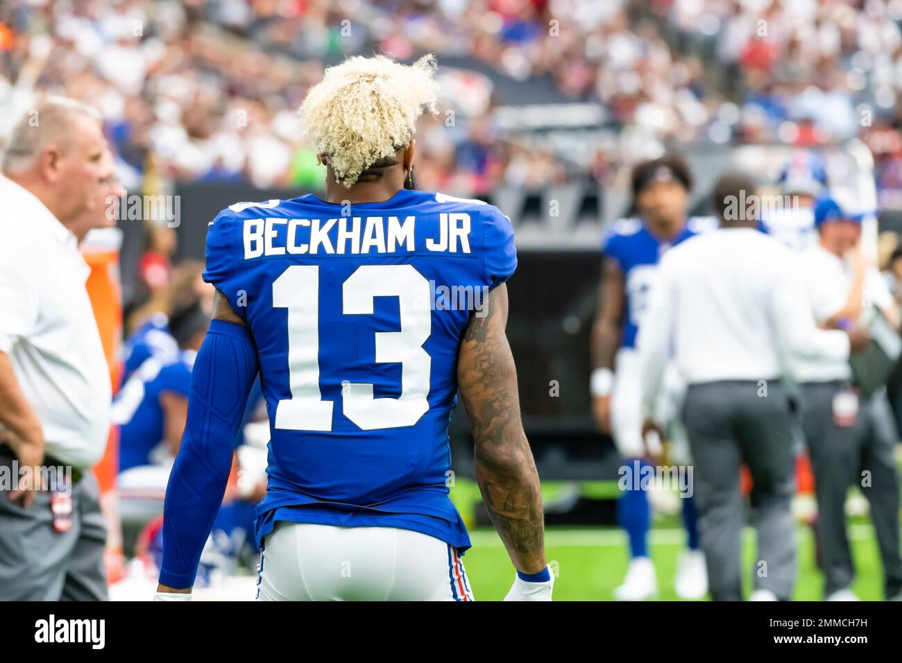 Odell Beckham Jr. during the New York Giants at Houston Texans NFL ...