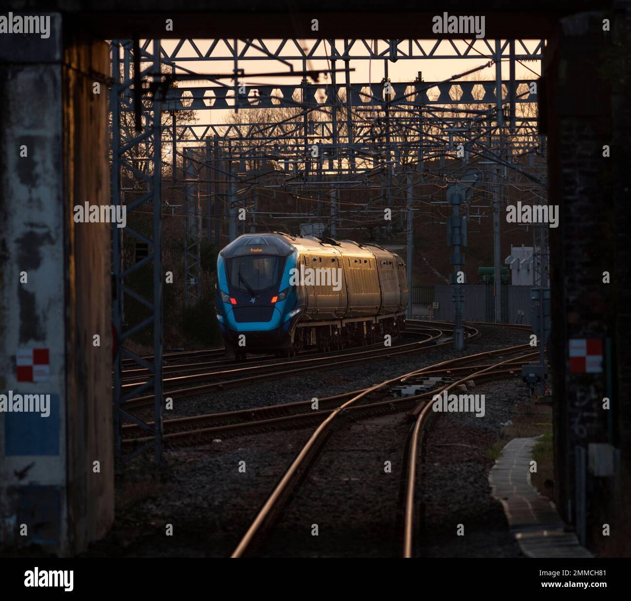 First Transpennine Express class 397 electric train on the west coast ...