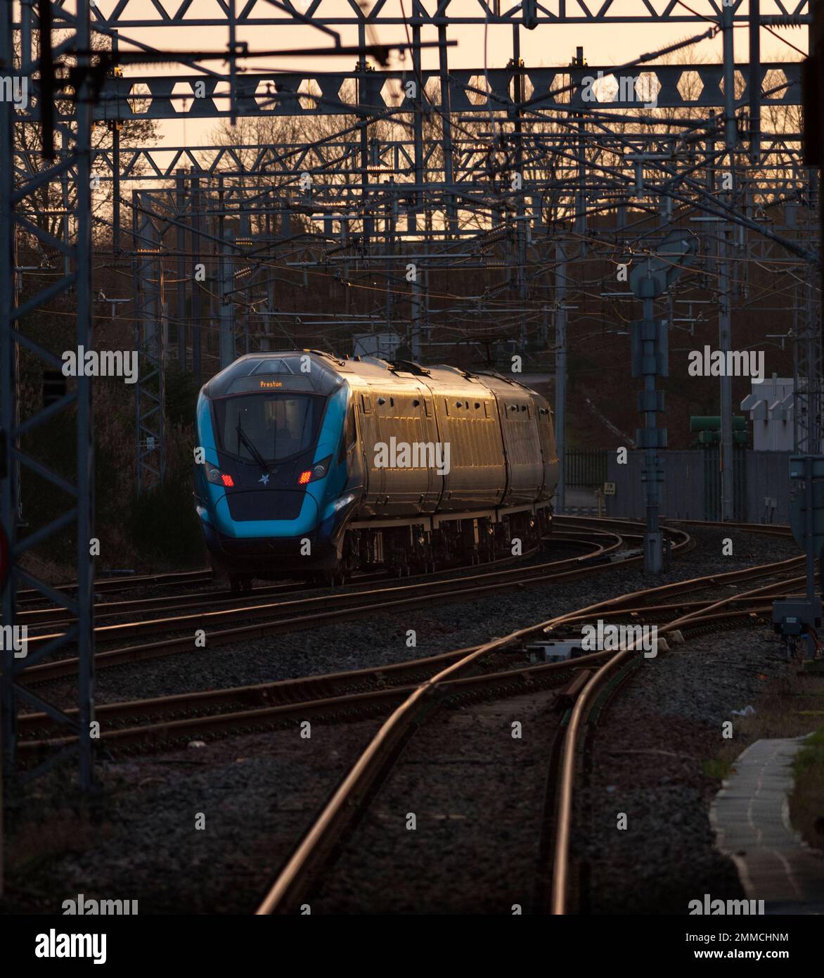 First Transpennine Express class 397 electric train on the west coast ...