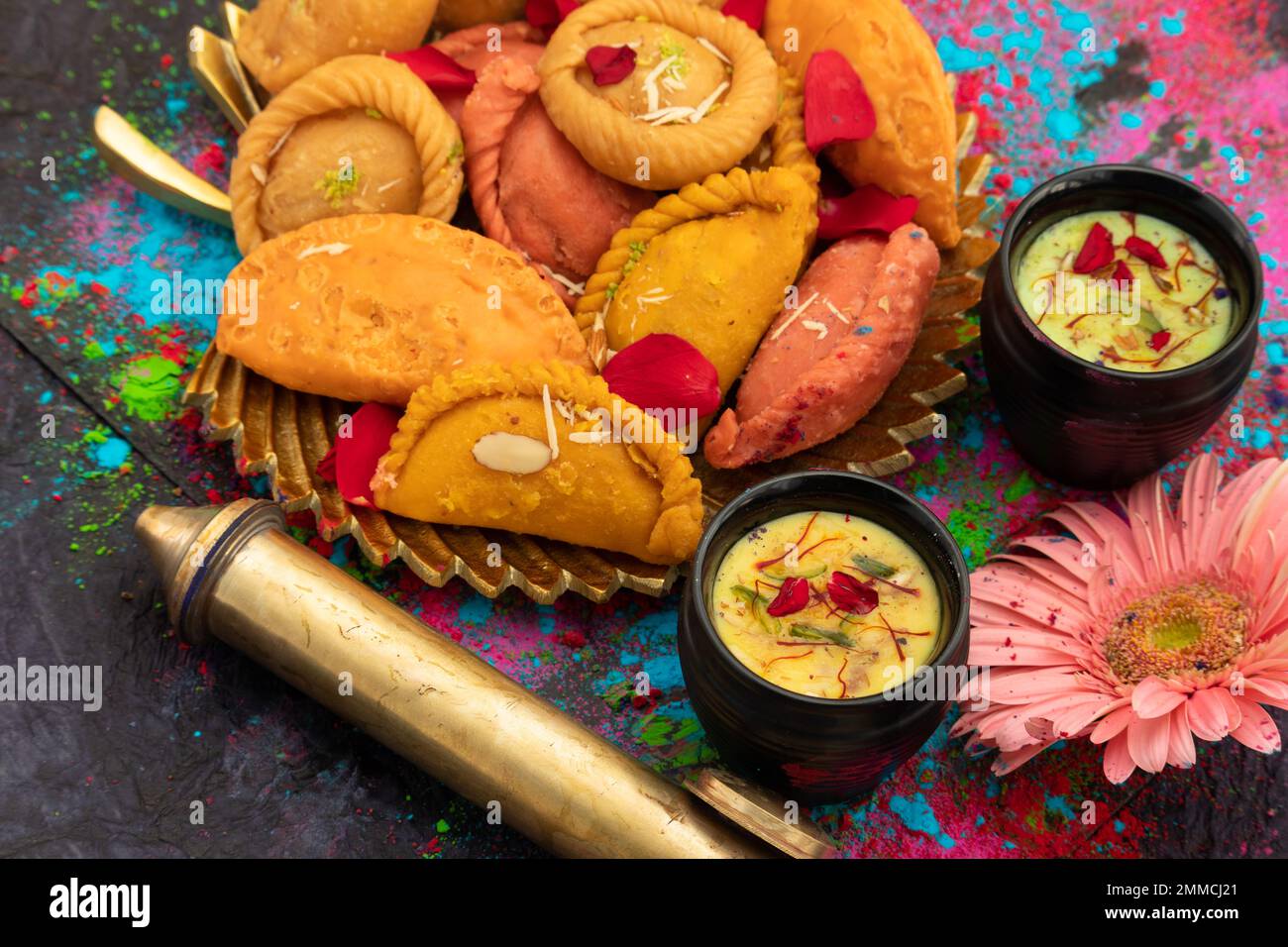 Indian Festival Of Colors Holi Is Celebrated With Colorful Gulal Abeer ...